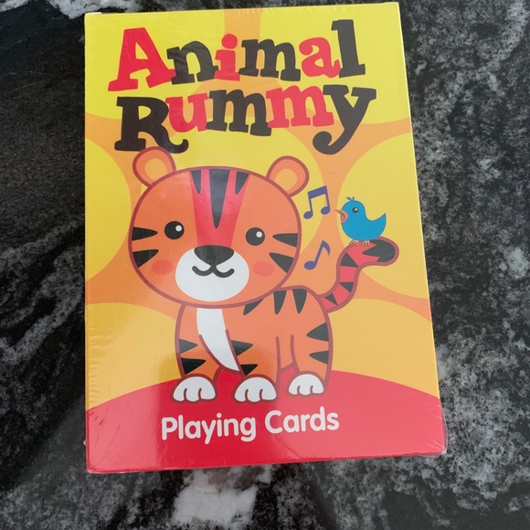 Toys | Rummy Animal Kids Playing Cards Extra Large Cards | Poshmark